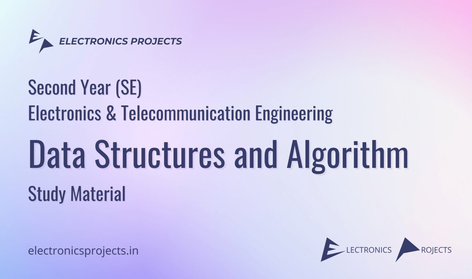 Second Year Engineering SPPU - Electronics Projects
